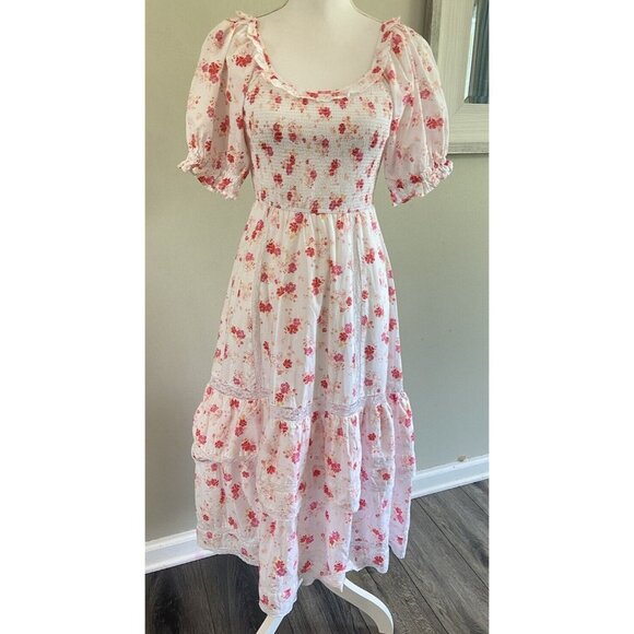 LoveShackFancy | Dresses | Nwt Love Shack Fancy Target Midi Dress White ...